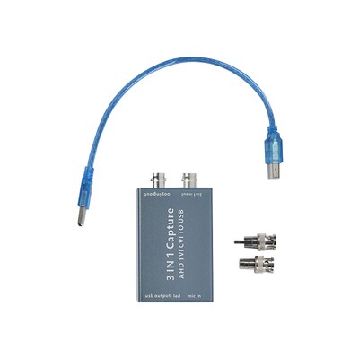 AHD 视频采集卡 TVI CVI BNC口输入转USB1080P模拟高清免驱支持环