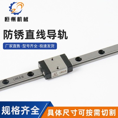 生产  微型直线导轨 防锈导轨 厂家供应 LWL5B-100 导轨 现货