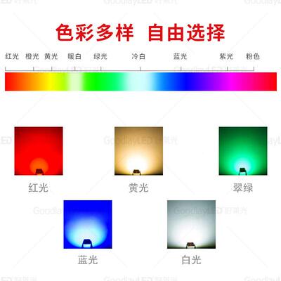 厂家5红色亮DE贴片灯珠LSMD-5侧面白光侧发光高贴片LED灯珠