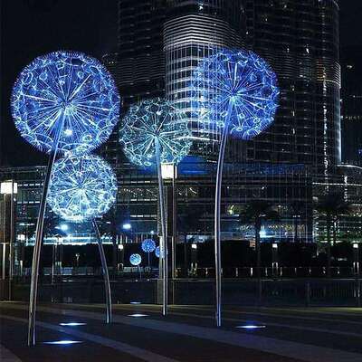 ld插地坪灯户外仿广真蒲公英灯e公园景区场草灯圆DQ-PGY球灯装饰