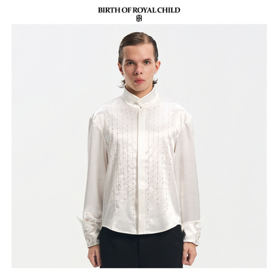 BIRTH OF ROYAL CHILD.BORC 宫廷钉珠衬衫贵族礼服版型立体裁剪