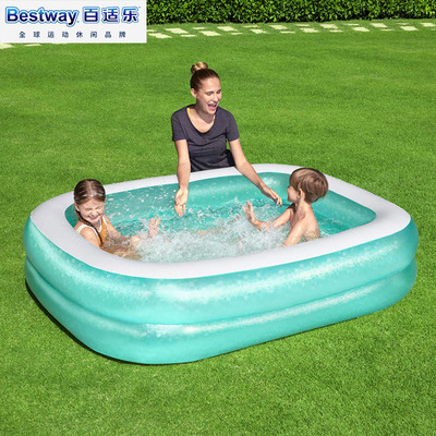 Bestway54005充气泳池成人儿童泡泡水池 大型加厚家庭充气游泳池