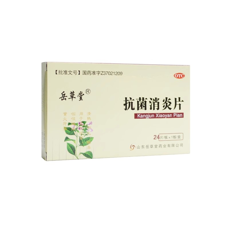 岳草堂抗菌消炎片0.5g*24片/盒