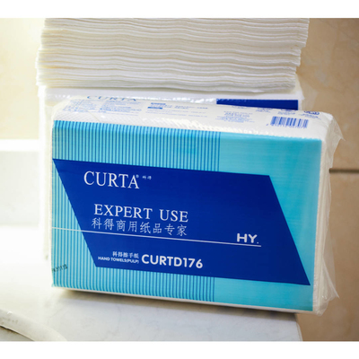 CURTA科得擦手纸200抽原生木浆酒店场医院抽取式整箱CURTD176