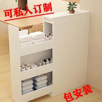 浴室半墙柜卫生间隔断柜干区湿区一体柜储物柜洗手台侧边柜推拉柜