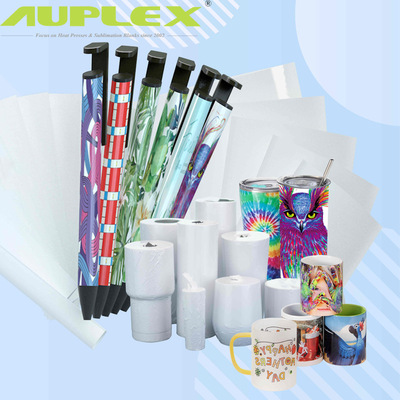 Heat shrinkable film of pet thermal sublimation thermos cup