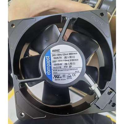 原装德国风机ebmpapst 4656Z 230V 12厘米全金属耐高温散热风扇