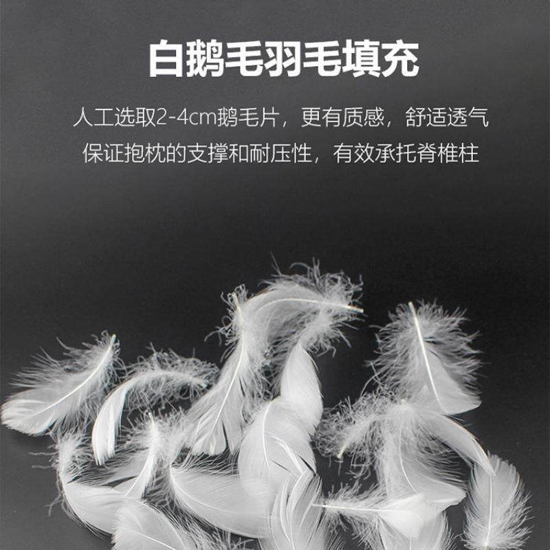 鹅毛羽绒抱枕芯羽毛靠垫芯酒店沙发靠背腰垫办公室腰靠床头大靠枕