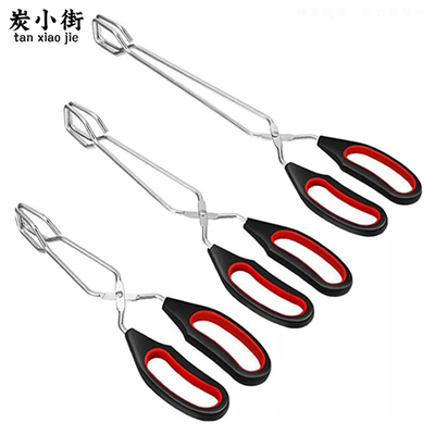 炭小街木炭烧烤夹子炭夹子烧烤夹户外多功能食品夹食物夹炭火钳