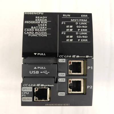 三菱R系列PLC模块R08ENCPU功能正常99成新年份新--议价商品