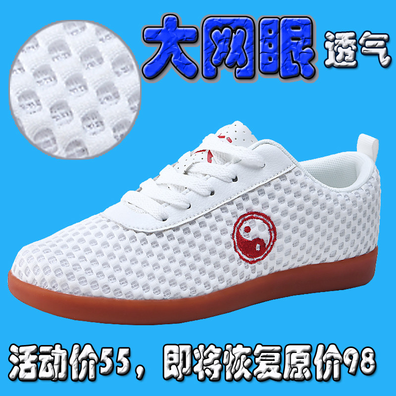 太极鞋夏季大孔大网眼透气网面武术训练鞋晨练太极拳练功鞋运动鞋