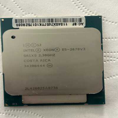 询价~Intel 至强 E5-2670 V3 12核24线成 2.