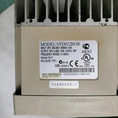 台达VFD-B 系列变频器VFD022B43W~询价