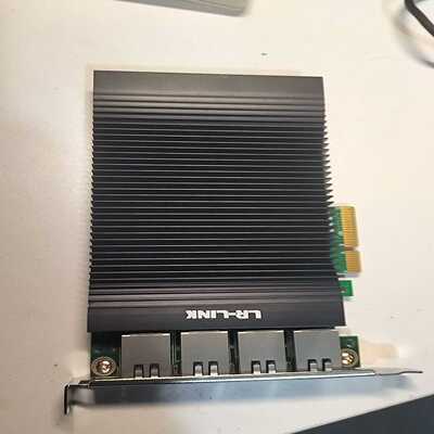 【星慕电子】联瑞 LR-LINK PCIE X4 四口千兆网卡LRES2