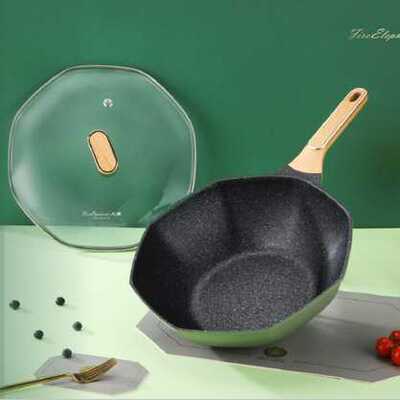 火象（Fire elephants） 八方来财炒锅 HXG-ZG224 32cm炒锅铝合金