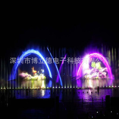 水舞秀水幕全息投影拉萨市大型激光水幕电影设计安装