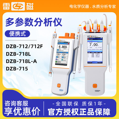 上海雷磁DZB-712F 718L-A PH电导率溶解氧便携式多参数水质分析仪