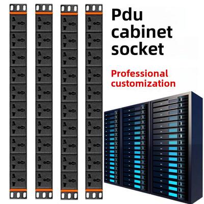 防雷PDU机柜插座8/10位插排pdu接线板10A16A3米5米10米无线不带线