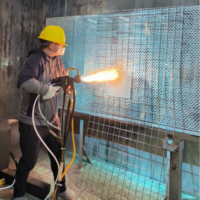 制氢镍网喷涂镍铝合金 碱性电解槽镍网 SX1080超音速电弧喷涂系统