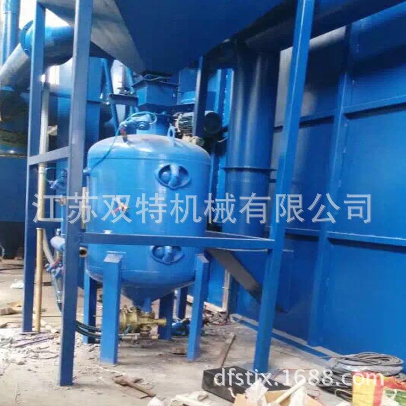 钢管抛丸机盖槽SHUANG T井喷钢砂丸机钢网带强化除锈机通过式抛清