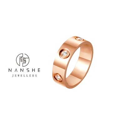 NANSHE/南奢 铜合金 满Z戒指/指环经典 L91