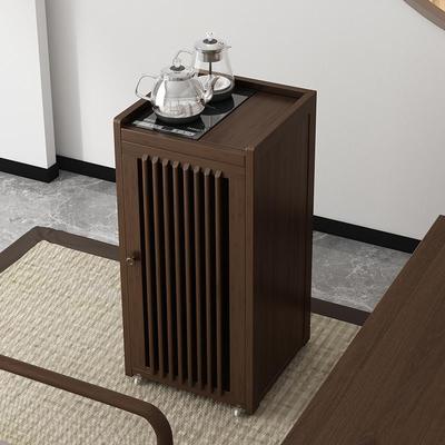 Q*茶桌TQ家用小茶台柜边侧柜实木泡茶茶烧水壶一体吧茶水几柜子水