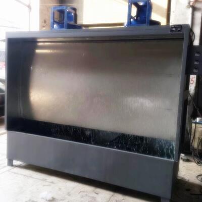 RLC四川成都水帘柜,广告字打味水除帘台除尘磨光喷喷漆台涂装除尘