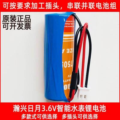 IC智能水表电专用电池ER17505M燃气表流量计PLC工控3.6V日月锂电