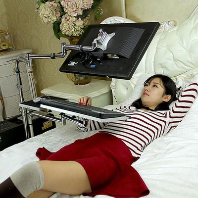 ok托懒人移动电脑桌台式升降桌家用现代简约床上电脑懒人桌床边桌