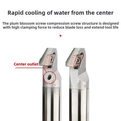 硬质合金倒勾式内孔车刀SDZCR钨钢内冷镗孔刀杆中心出水抗震车刀