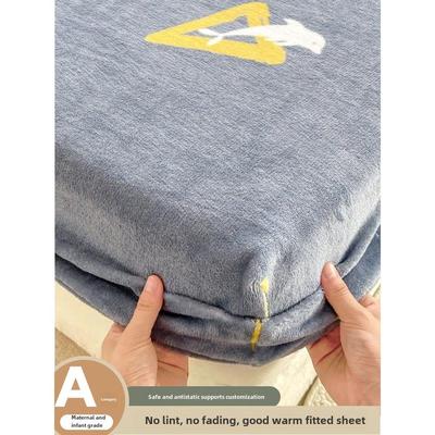 牛奶丝绒床单加厚珊瑚丝绒单张儿童秋冬被套90×150X190学生宿舍