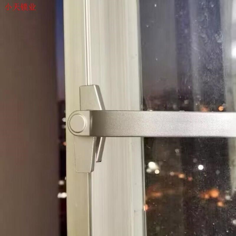 彩铝38型执手窗户平开七字执手幕墙拉手锁扣外推窗铝合金门窗把.