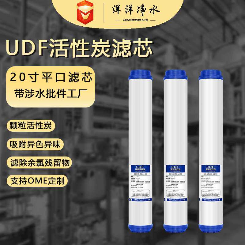 20寸UDF颗粒碳滤芯 净水器商用纯水机滤芯 自动售水机活性炭滤芯