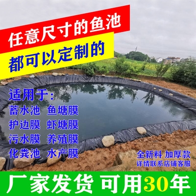 1塑料防渗防水布鱼池工鱼塘加厚膜土膜薄膜防漏膜膜蓄水池水池防