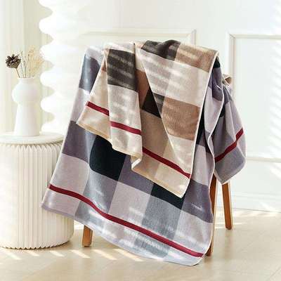 洁丽雅浴巾 纯棉家用洗澡吸水毛巾新款全棉a类裹巾一等品230260Y