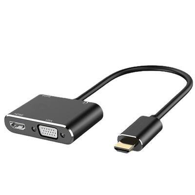 HDMI转HDMI+VGA音频分配器