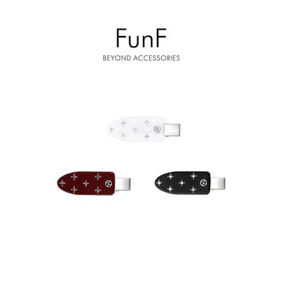 FunF/乐纷绮 冰冰姐明星同款星芒镶钻醋酸发夹刘海夹碎发夹时尚