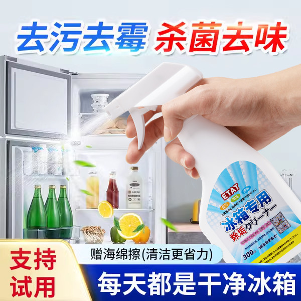 冰箱清洁剂去污去霉斑胶圈胶条专用清洗剂家用除味剂除臭去味