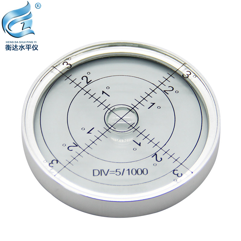万向水平仪6010小型双面观测透明水准器水准仪全金属圆形水平泡珠