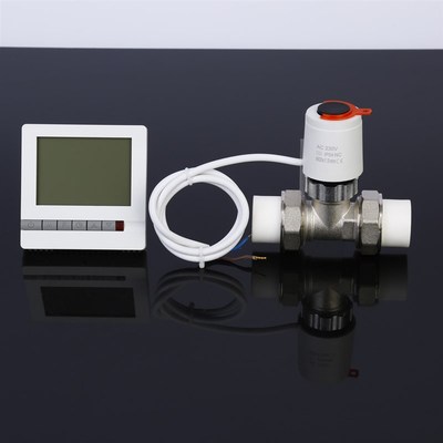 电热执行器头自动地暖液晶显示屏常闭电动温控体