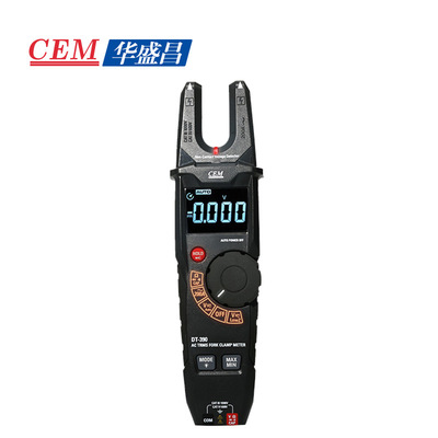 CEM华盛昌工业真有效值电流电压开口钳形表电工多能表DT-390