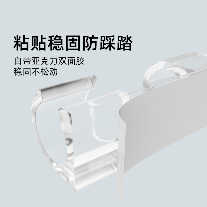 净水器管排线固定卡扣墙面免打孔透明饮水机过滤软管线管夹2-3分