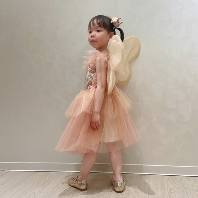 万圣节儿童演出服幼儿园女童蝴蝶花仙子小精灵蓬蓬裙cos表演服装