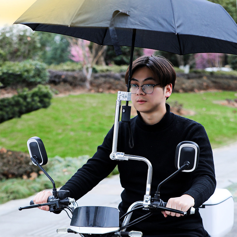 电动车雨伞支架电瓶自行车遮阳伞夹支G撑架太阳撑伞架婴儿车固定