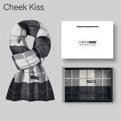 CheekKiss男士羊毛围巾礼盒