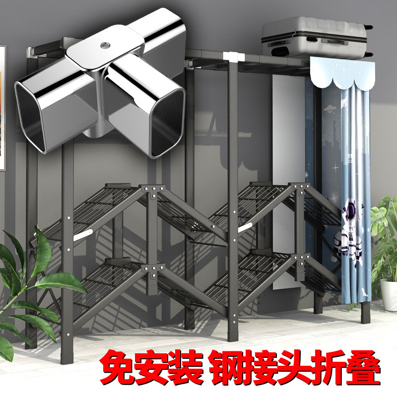 免安装折叠简易衣柜家用卧室出租房用收纳柜子结实耐用布衣柜衣橱