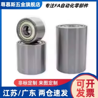 双轴承滚轮滚筒QAC01/02-20/25/30/35/40/50-L20/L25/L30/L40/L50