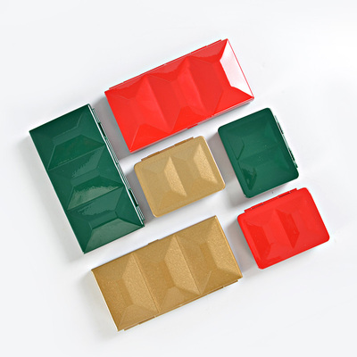 FOME颜料盒重搪瓷水彩颜料盒空盒12格24格48格全块半块铁盒