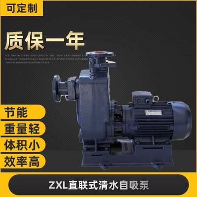 上海奥一供应铸铁卧式ZXL直联式清水自吸泵大流量高扬尘
