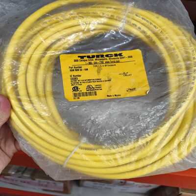 【星慕电子】图尔克7/8预铸线，双端，5芯，黄色。RSM RKM 50-